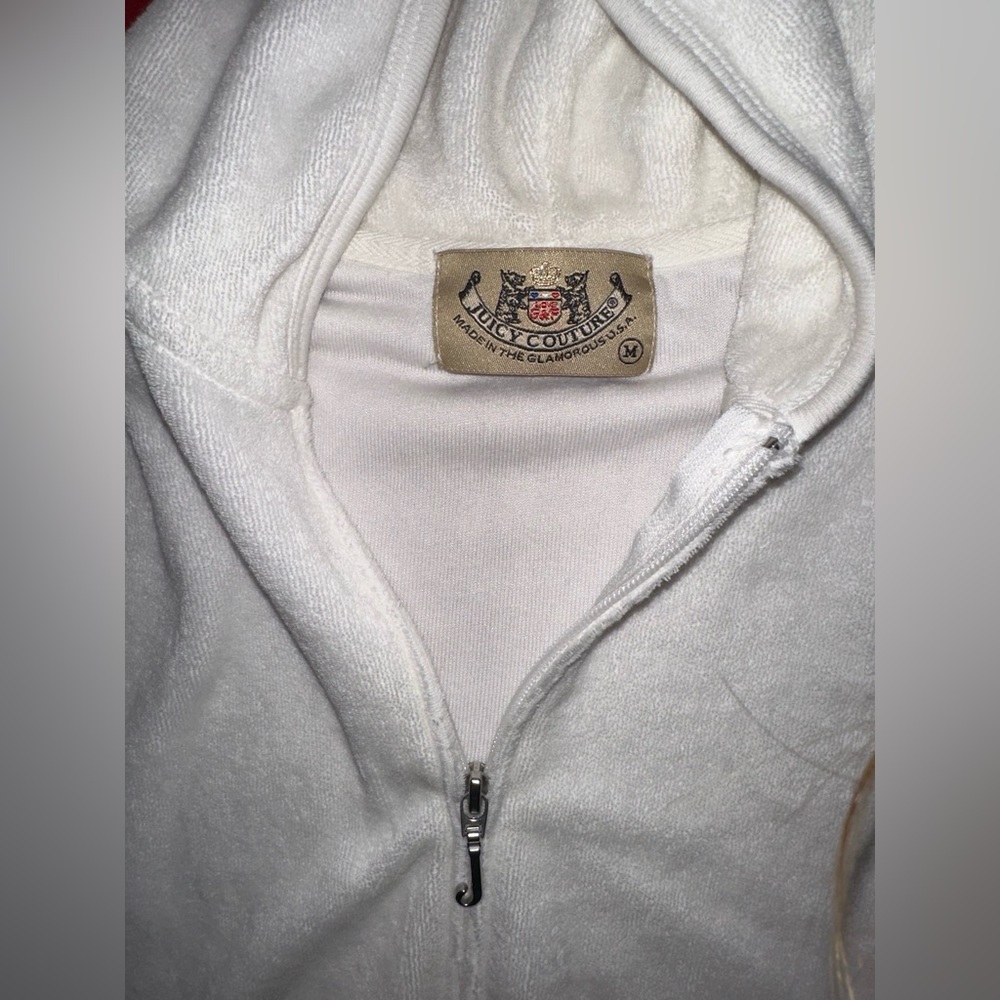 Juicy Couture White Terry Cloth Tracksuit - Gem